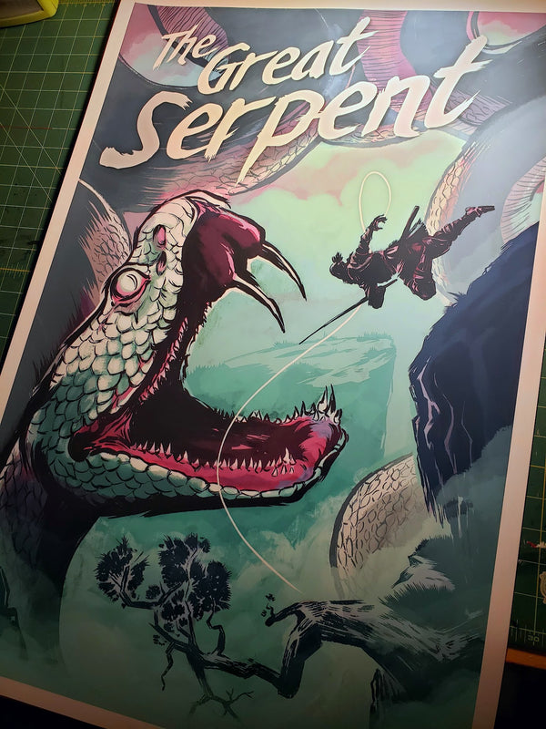 THE GREAT SERPENT Art Print- Posters Designed & Printed In-House ...