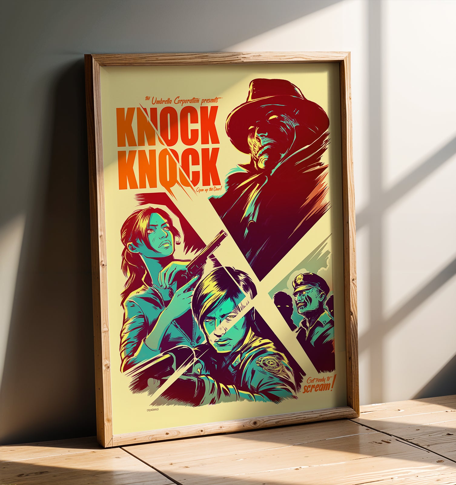 KNOCK KNOCK Art Print- Posters Designed & Printed In-House – Crowsmack