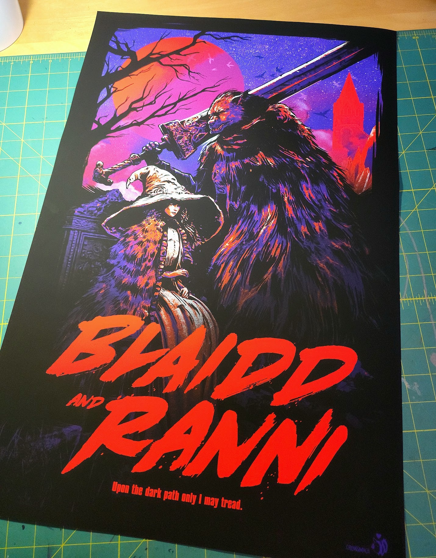 Blaidd and Ranni Elden Ring Video Game Art Poster – Crowsmack