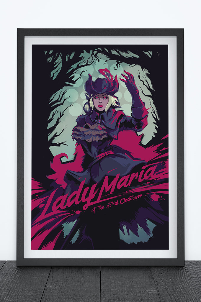 Lady Maria Bloodborne Video Game Art Poster – Crowsmack