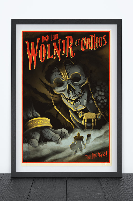 High Lord Wolnir Video Game Art Poster – Crowsmack